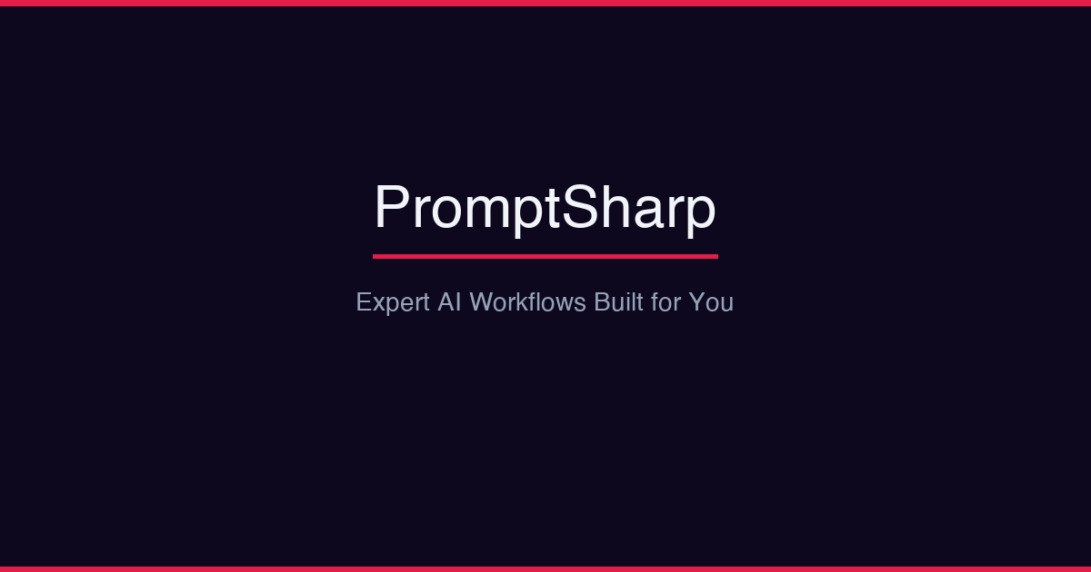 PromptSharp — Master the Language of AI